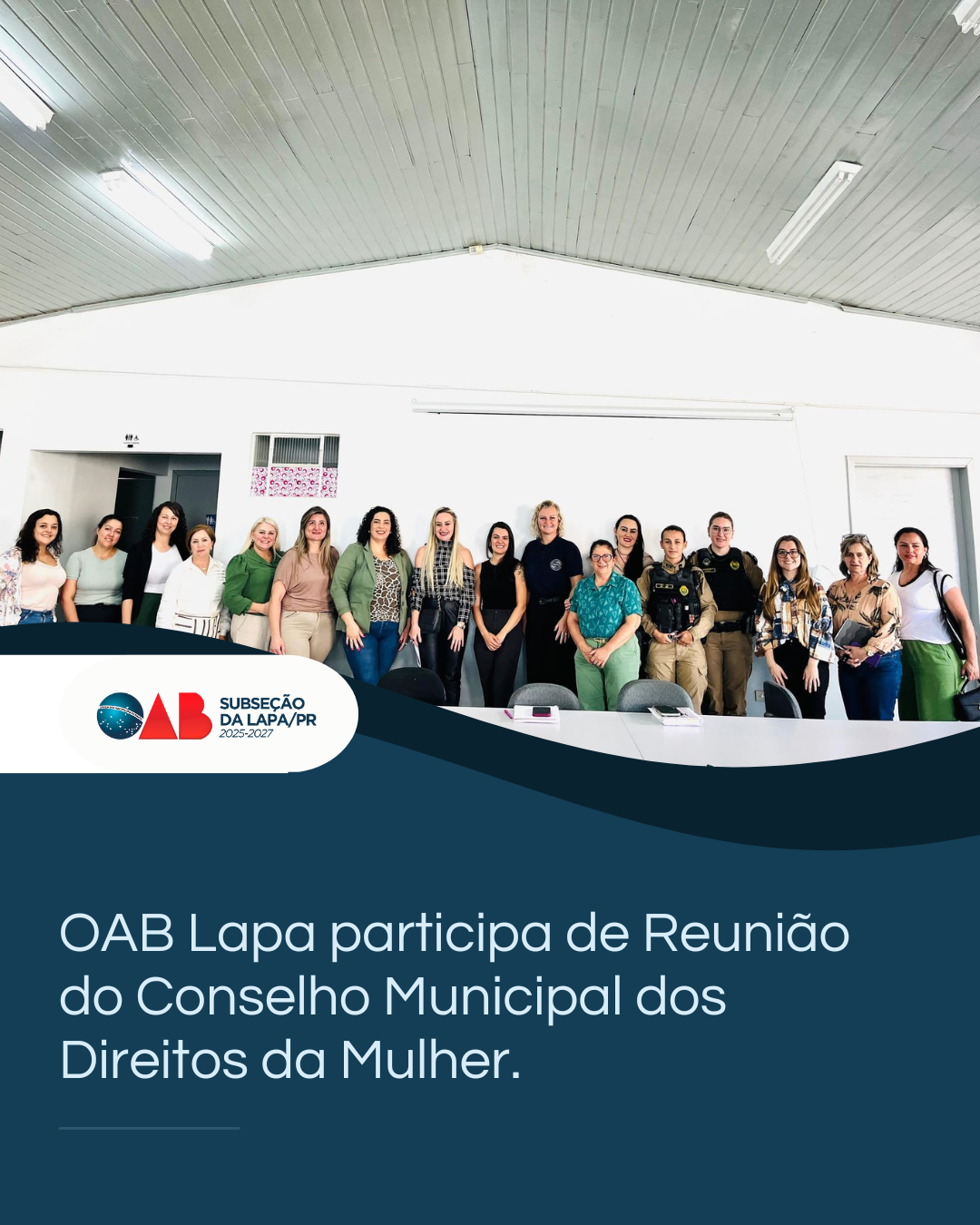 OAB Lapa participa de Reunião do Conselho Municipal dos Direitos da Mulher - OAB Lapa